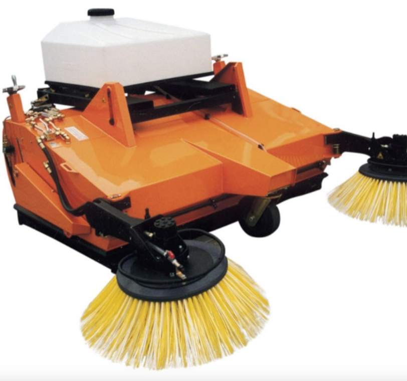 Industrial Hydraulic Forklift Sweeper | Made in the UK | TippingSkips.co.uk