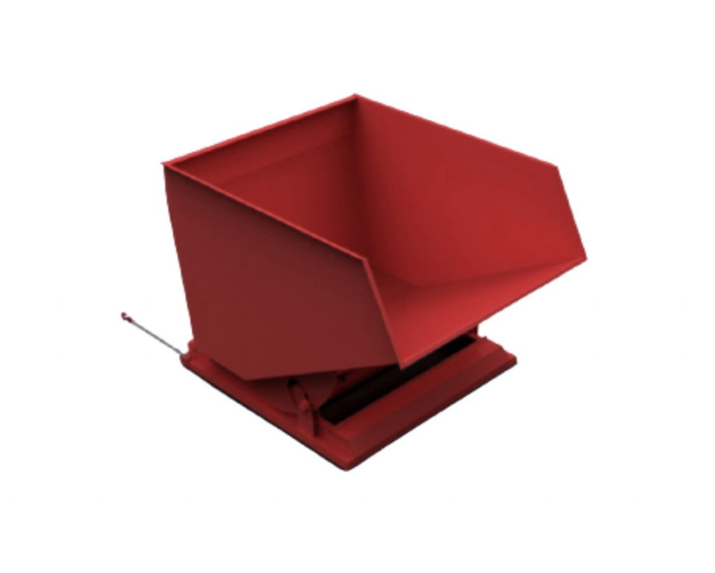 2400L Heavy Duty Tipping Skip Red | Made in the UK | TippingSkips.co.uk